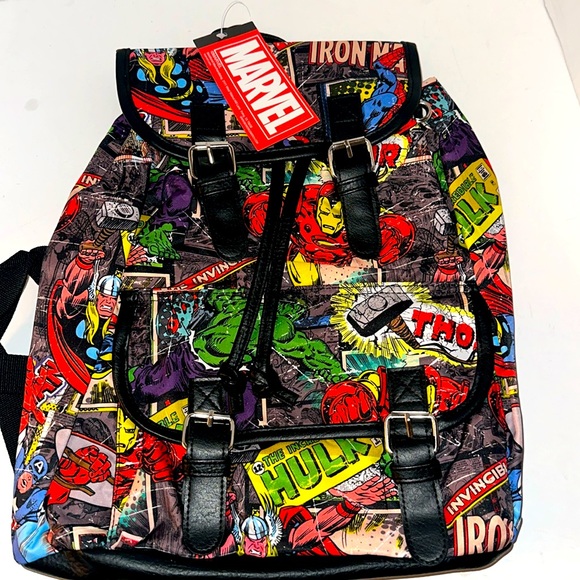 Marvel | Bags | New Marvel Comics Mini Backpack Bio World New With Tags ...